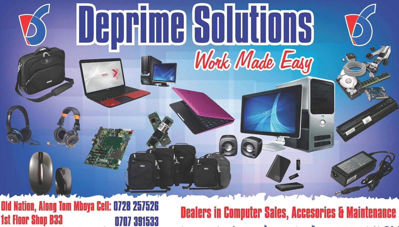 0700474550_DEPRIME SOLUTIONS LTD, LAPTOP REPAIR in Nairobi, Computer ...